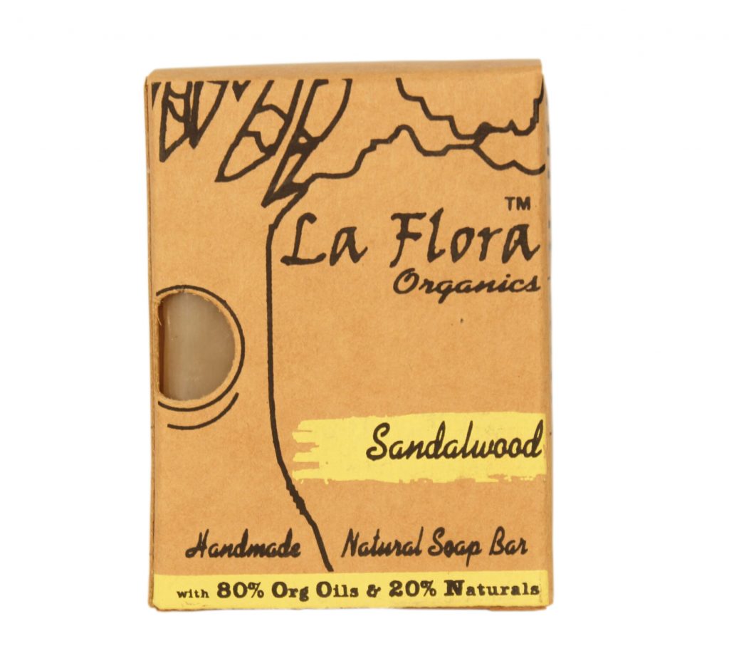 Sandalwood Handmade Soap Bar 100 gms - La Flora Organics